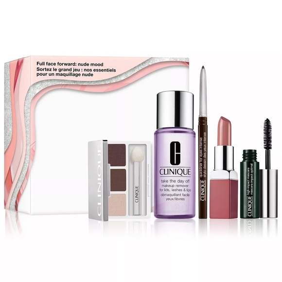 Clinique | Makeup | Nwt Clinique 5pc Full Face Forward Nude Mood Makeup ...